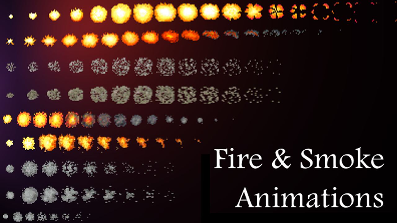 RC Art - Fire Smoke Animations - a premium asset pack to build games with GDevelop. | GDevelop
